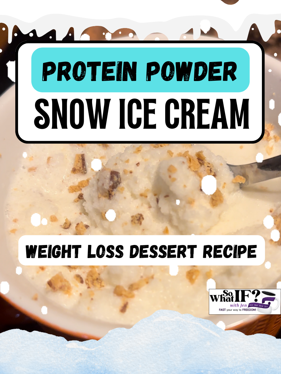 Protein Powder Snow Ice Cream Weight Loss Dessert Recipe - So What IF ...
